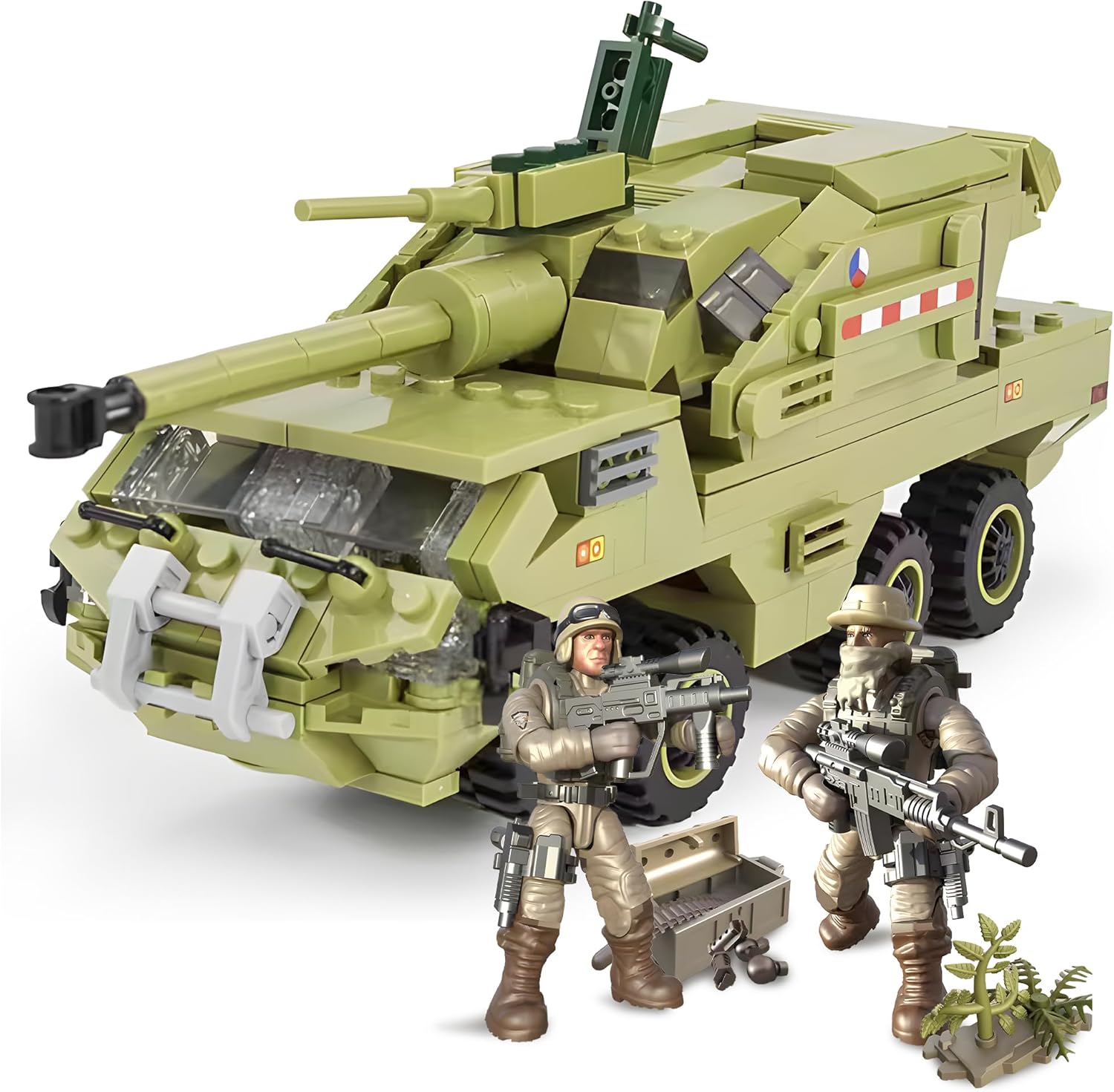 Syrinx Military Vehicles Building Block Set for Boys - M2 Army Car Toy ...