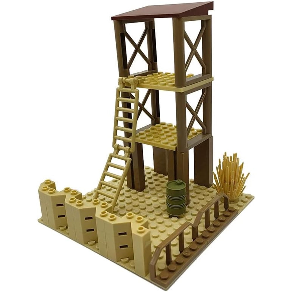Syrinx Military Watchtower Battle Scene Building Sets for Adults ...