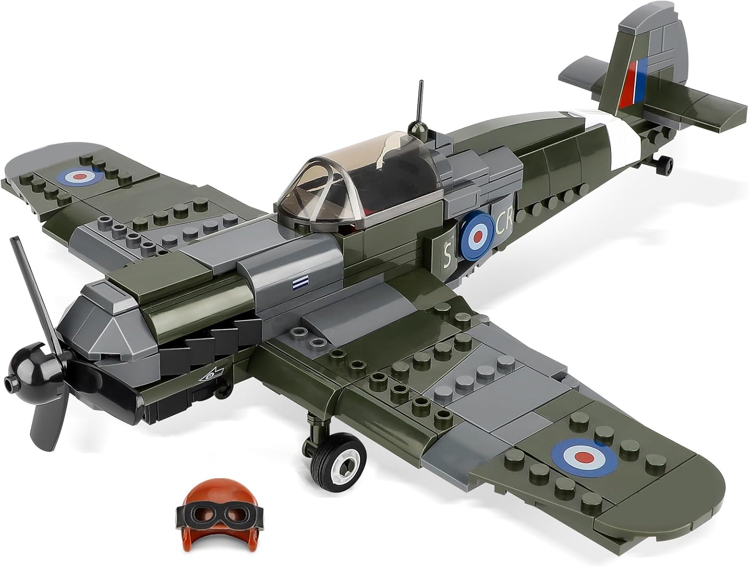 Syrinx Spitfire Fighter Military WW2 Plane Building Set - Boy Adult ...