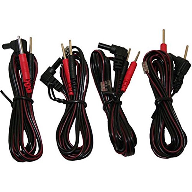 Syrtenty 45" Replacement TENS Unit 3.5 mm Lead Wires - 4 Pack - Walmart.com
