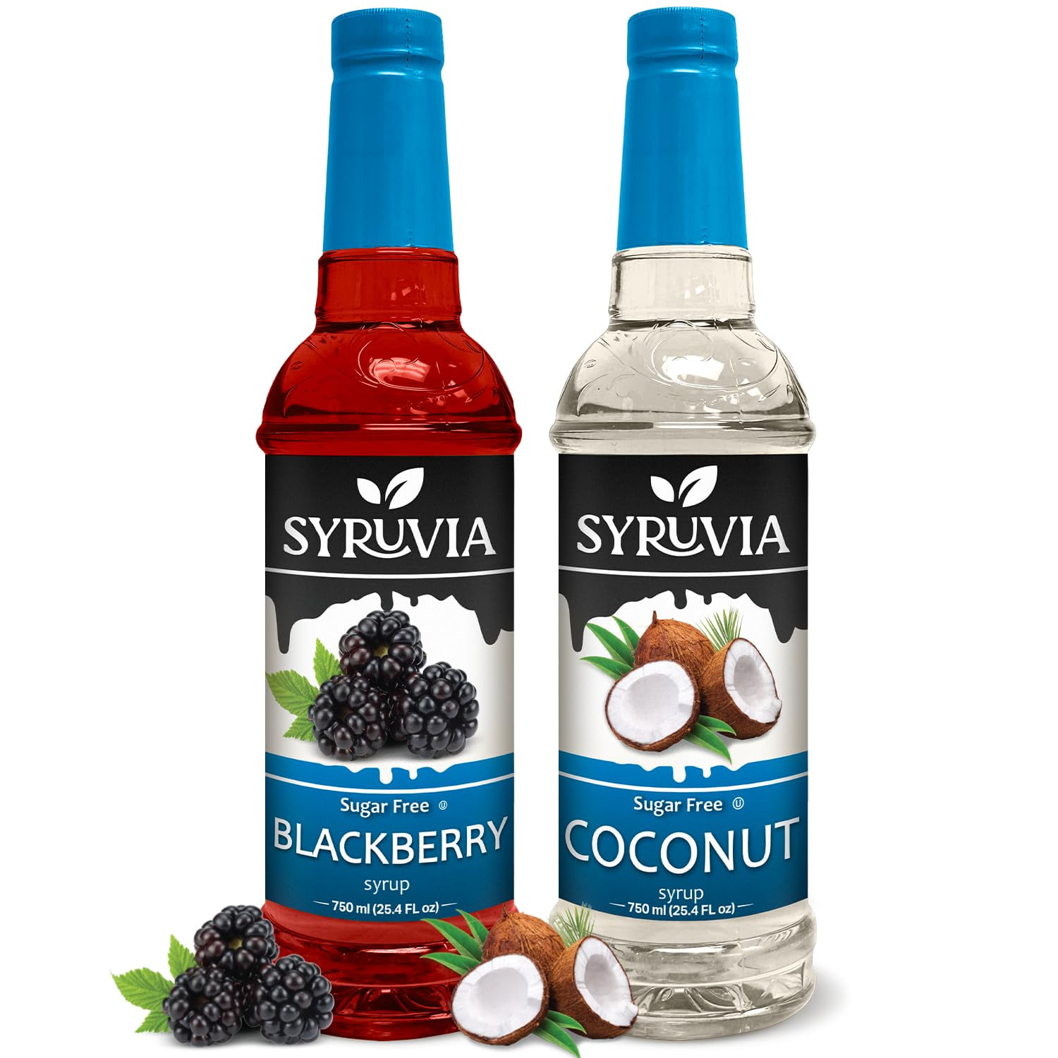 Syruvia Blackberry & Coconut Sugar Free Syrup - Walmart.com
