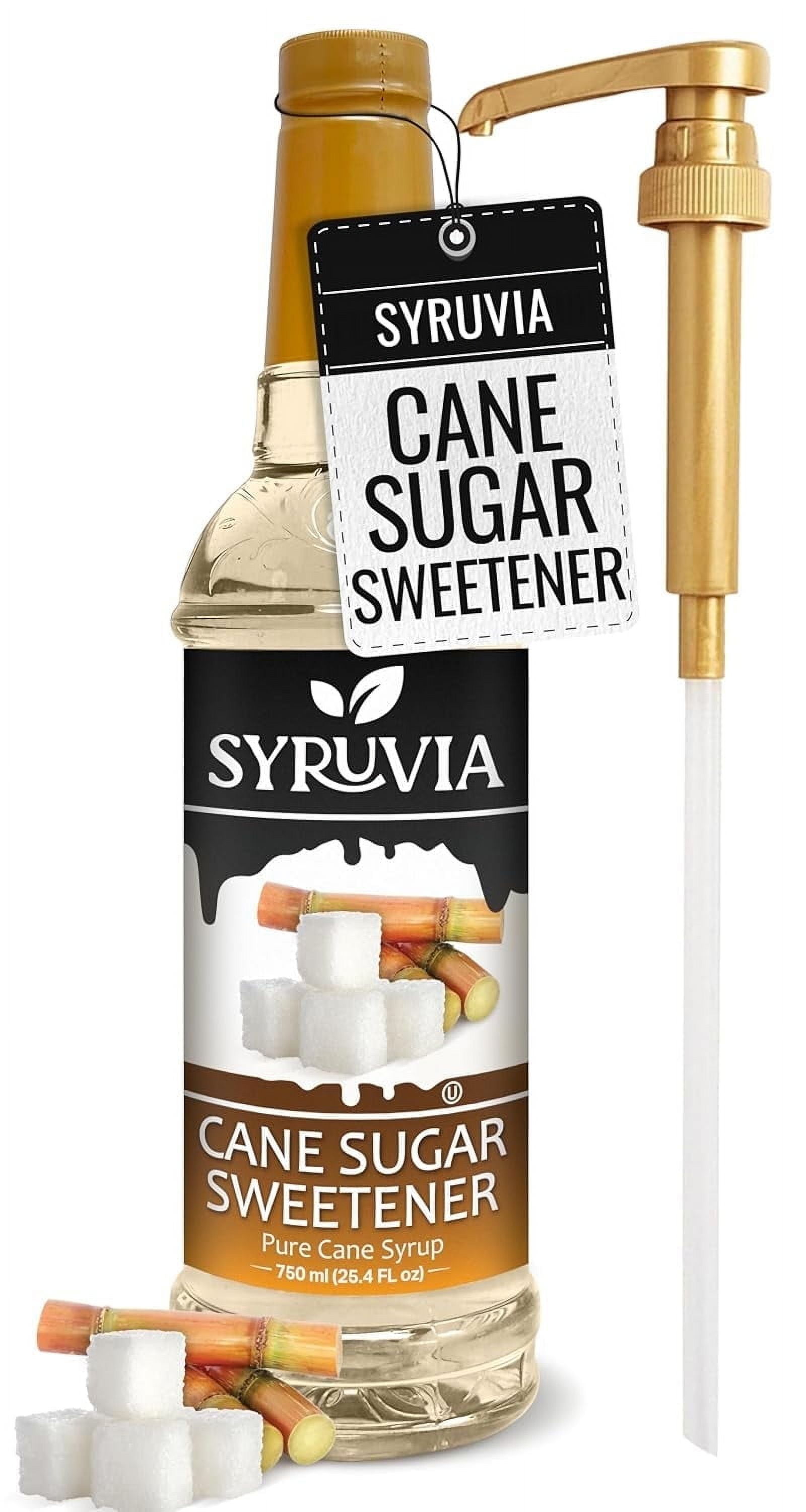 Syruvia Cane Sugar Sweetener Pure Cane Syrup, 25.4 fl Oz With Pump ...