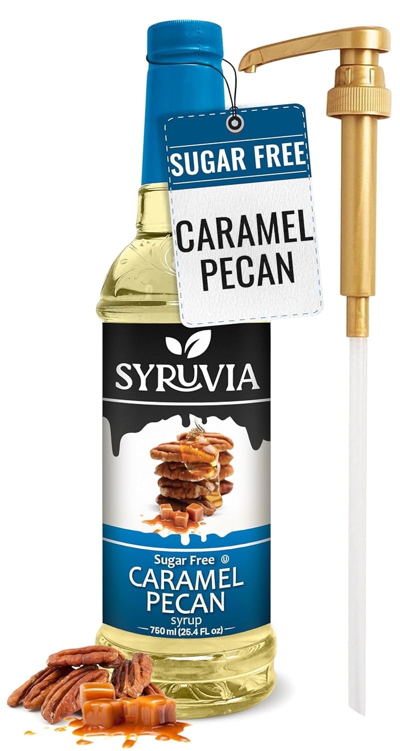 Syruvia Caramel Pecan Coffee Syrup, 25.4 Fl. Oz, with Pump - Walmart.com