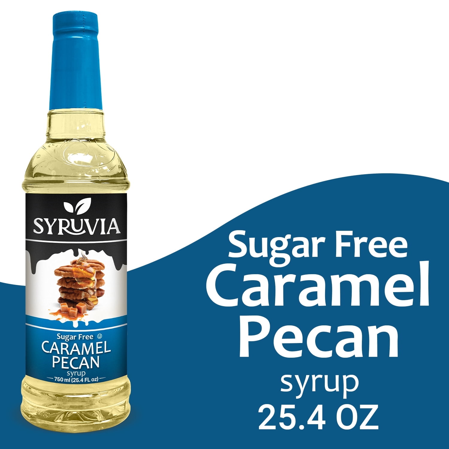 Syruvia Caramel Pecan Coffee Syrup, 25.4 Fl. Oz - Walmart.com