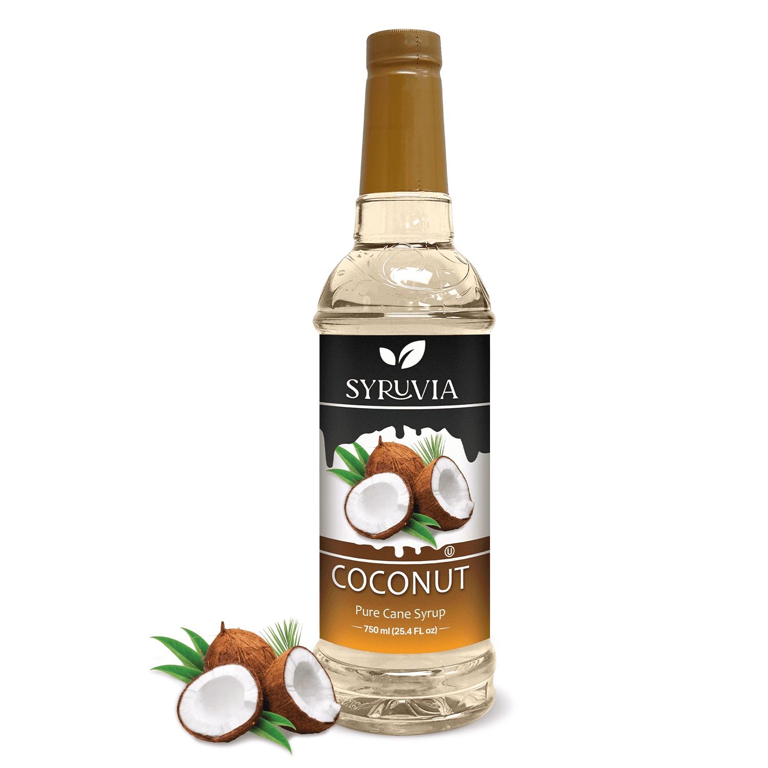 Syruvia Coconut Syrup Pure Cane Coffee Flavoring Syrup, 25.4 fl Oz ...