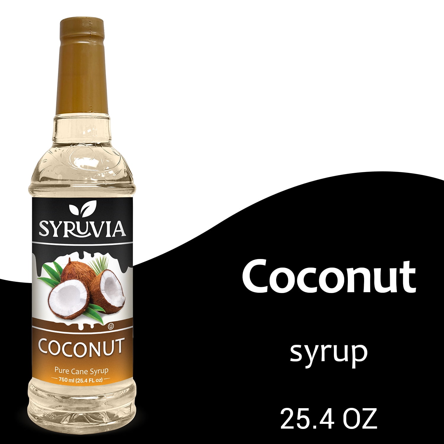 Syruvia Coffee Flavoring Syrup, Pure Cane, Coconut, 25.4 fl Oz ...