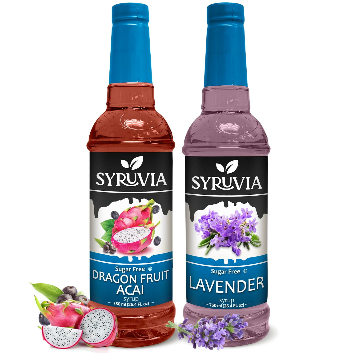 Syruvia Dragon Fruit Acai & Lavender Sugar Free Syrup - Walmart.com