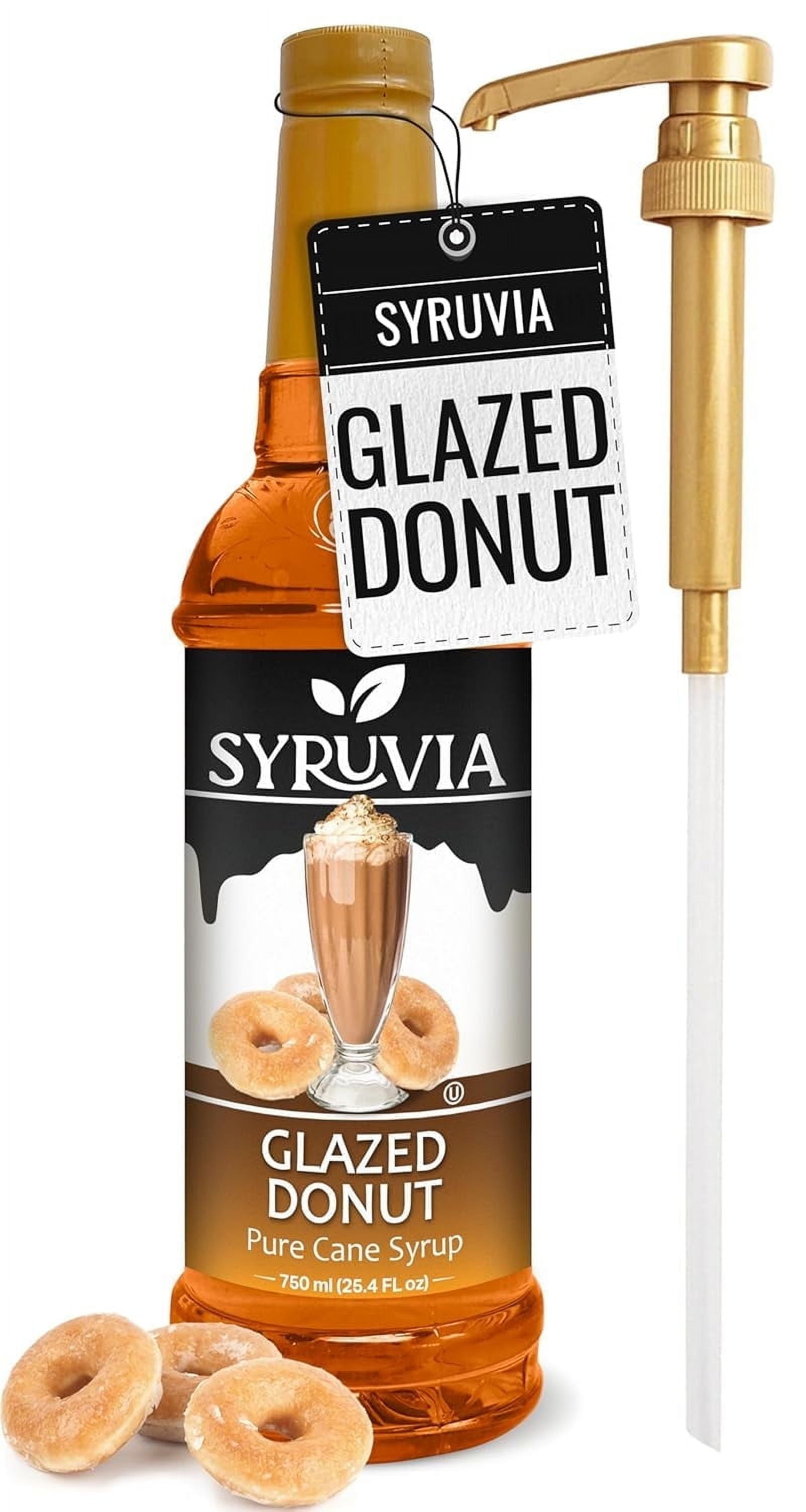 Syruvia Glazed Donut Pure Cane Syrup, 25.4 fl Oz With Pump - Walmart.com