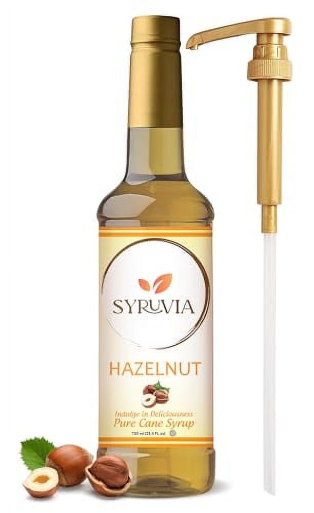 Syruvia Hazelnut Syrup for Coffee â€“ Nutty Hazelnut Coffee Syrup ...