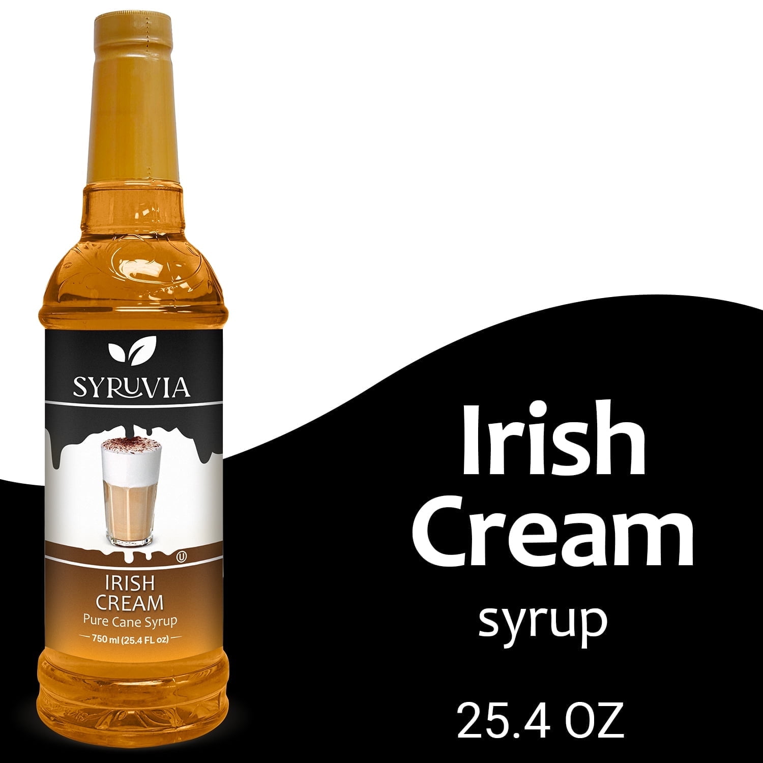 Syruvia Irish Cream Syrup Pure Cane Coffee Flavoring Syrup, 25.4 fl Oz ...