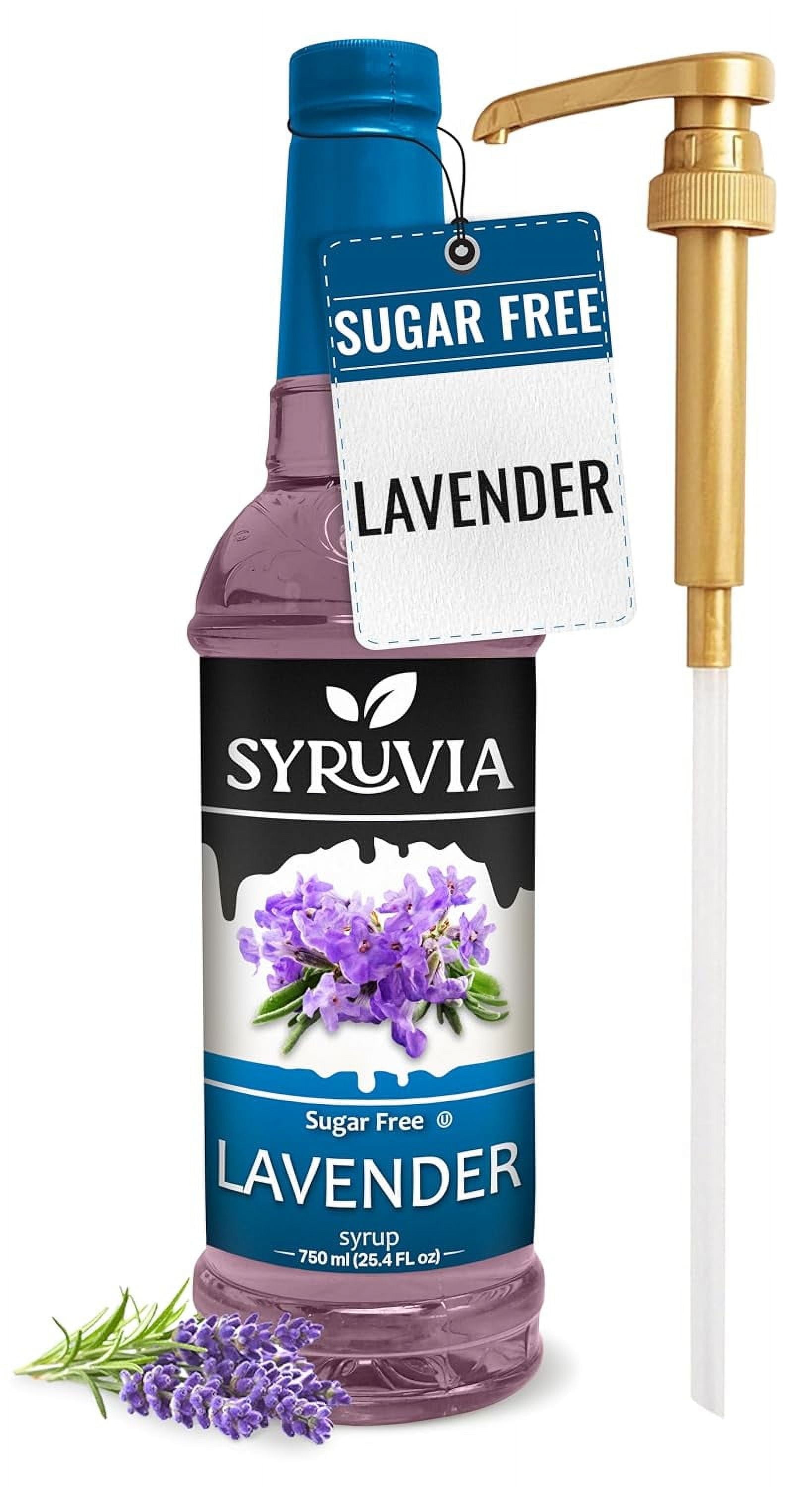 Syruvia Lavender Sugar Free Coffee Syrup 25.4 Fl. Oz With Pump ...