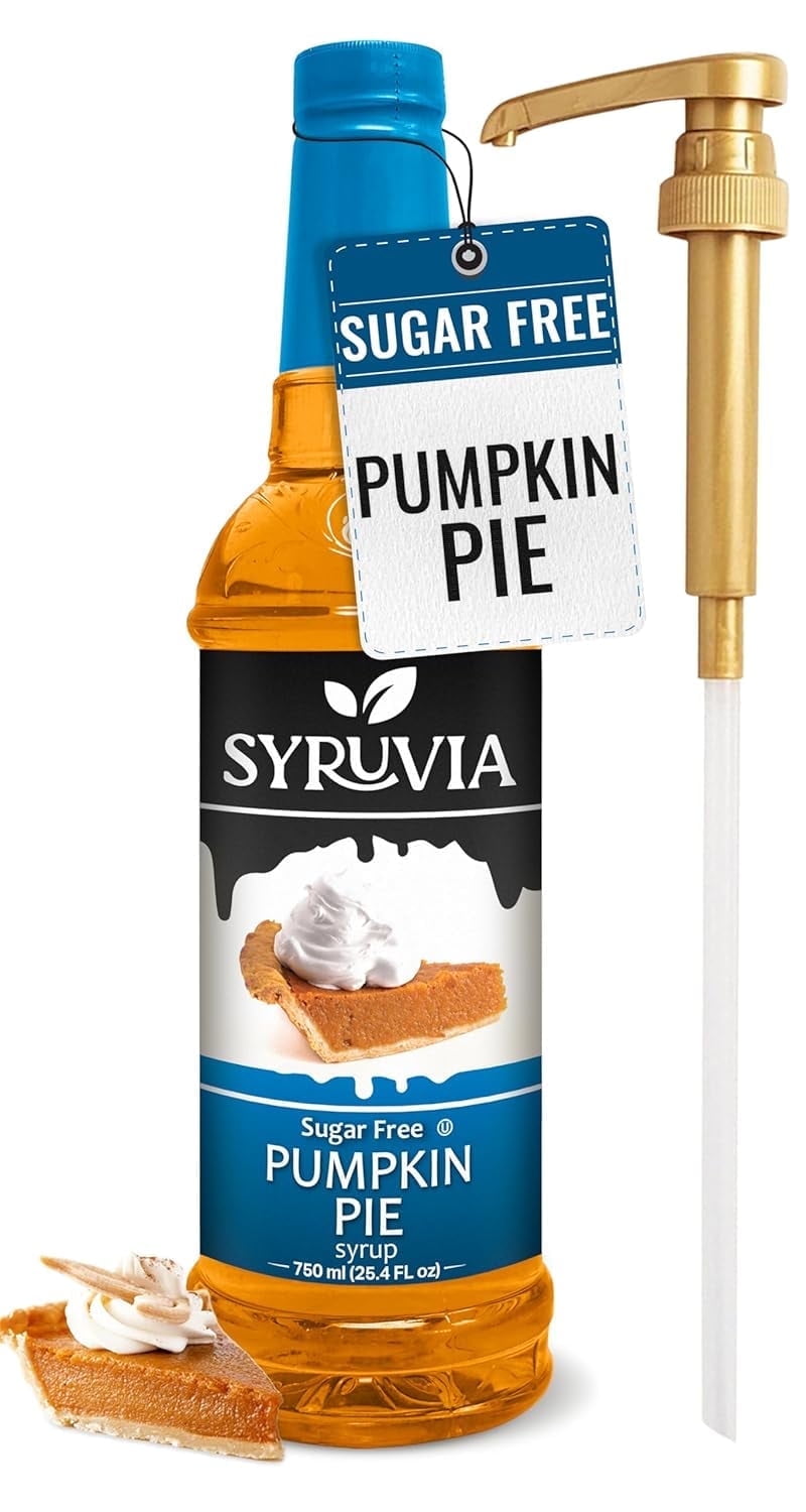 Syruvia Pumpkin Pie Sugar Free Coffee Syrup 25.4 Fl. Oz With Pump - Walmart.com