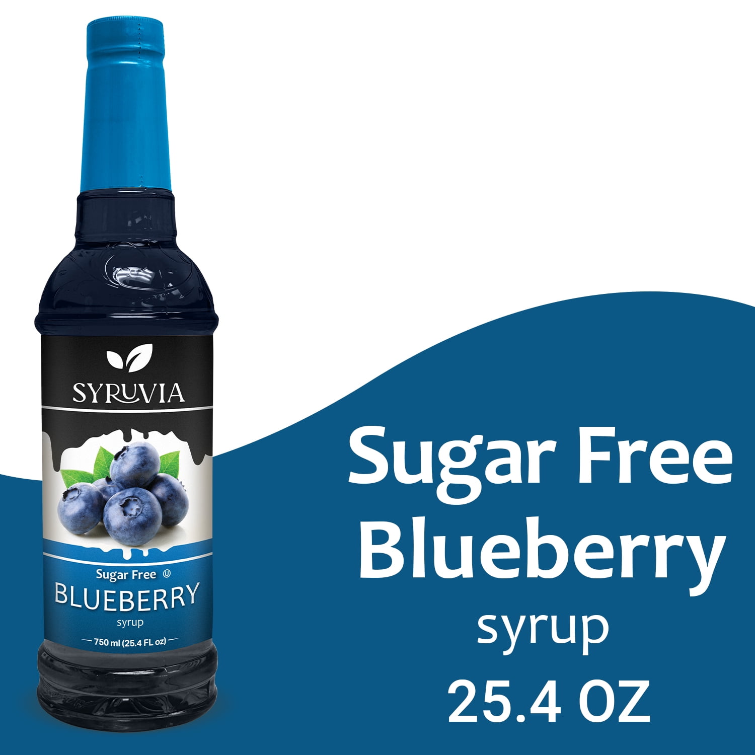 Syruvia Sugar Free Blueberry Coffee Syrup, No-Calorie Coffee Sauce, 25. ...