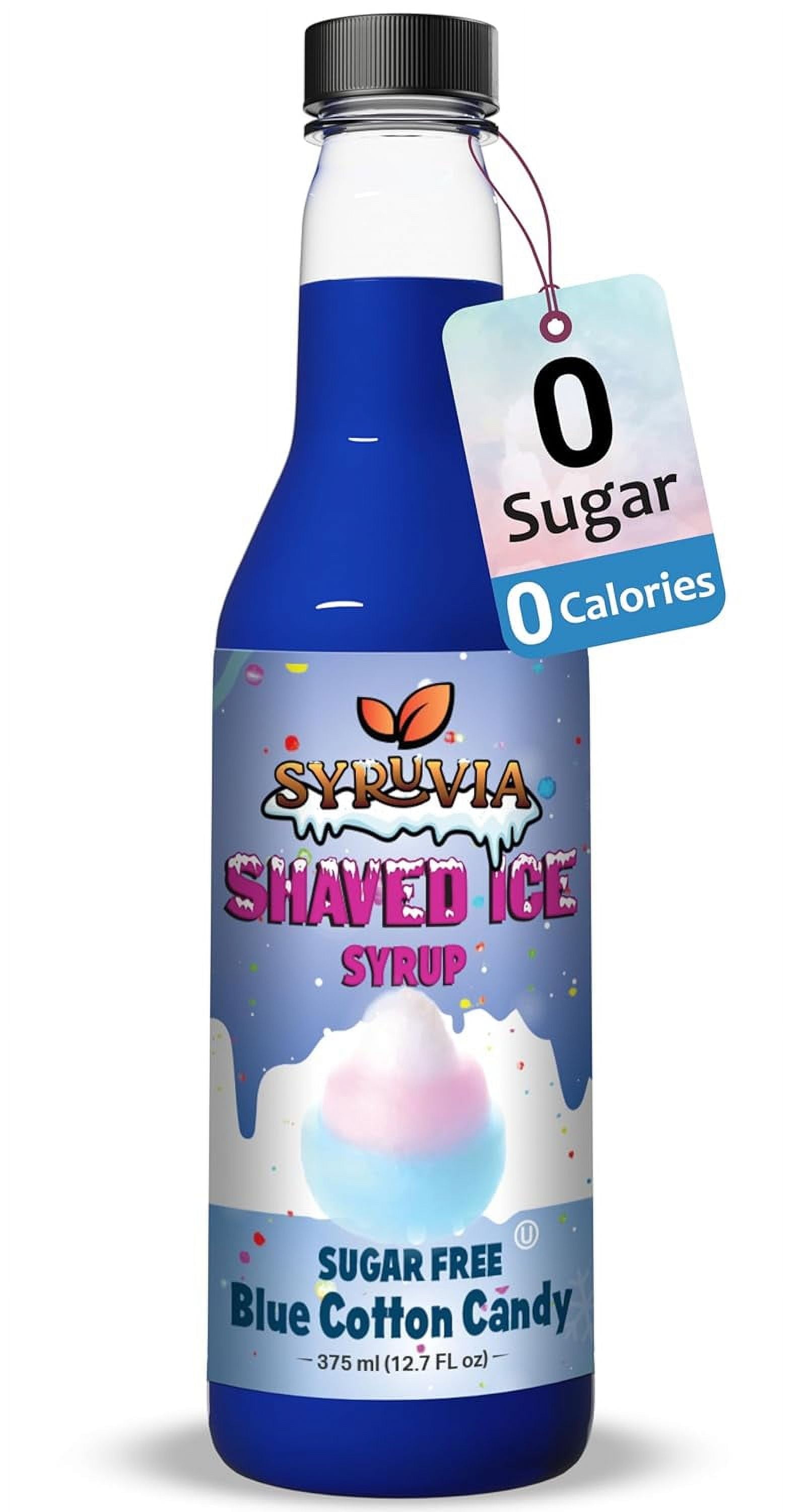 Syruvia Sugar-Free Snow Cone Syrup 12.7oz - Blue Cotton Candy - 0 ...