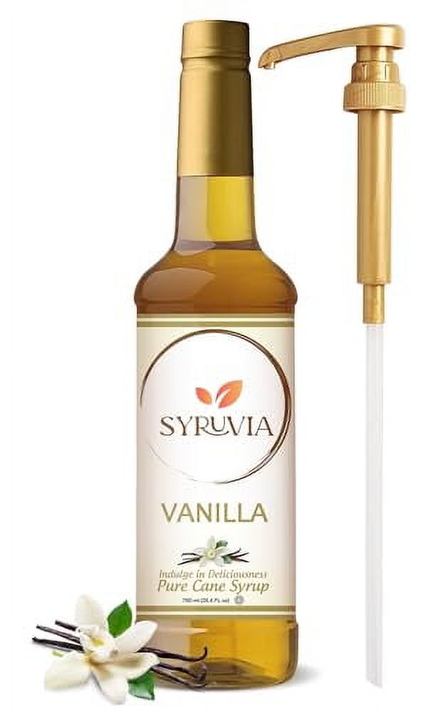 Syruvia Vanilla Syrup for Coffee â€“ Smooth Vanilla Coffee Syrup Flavor ...