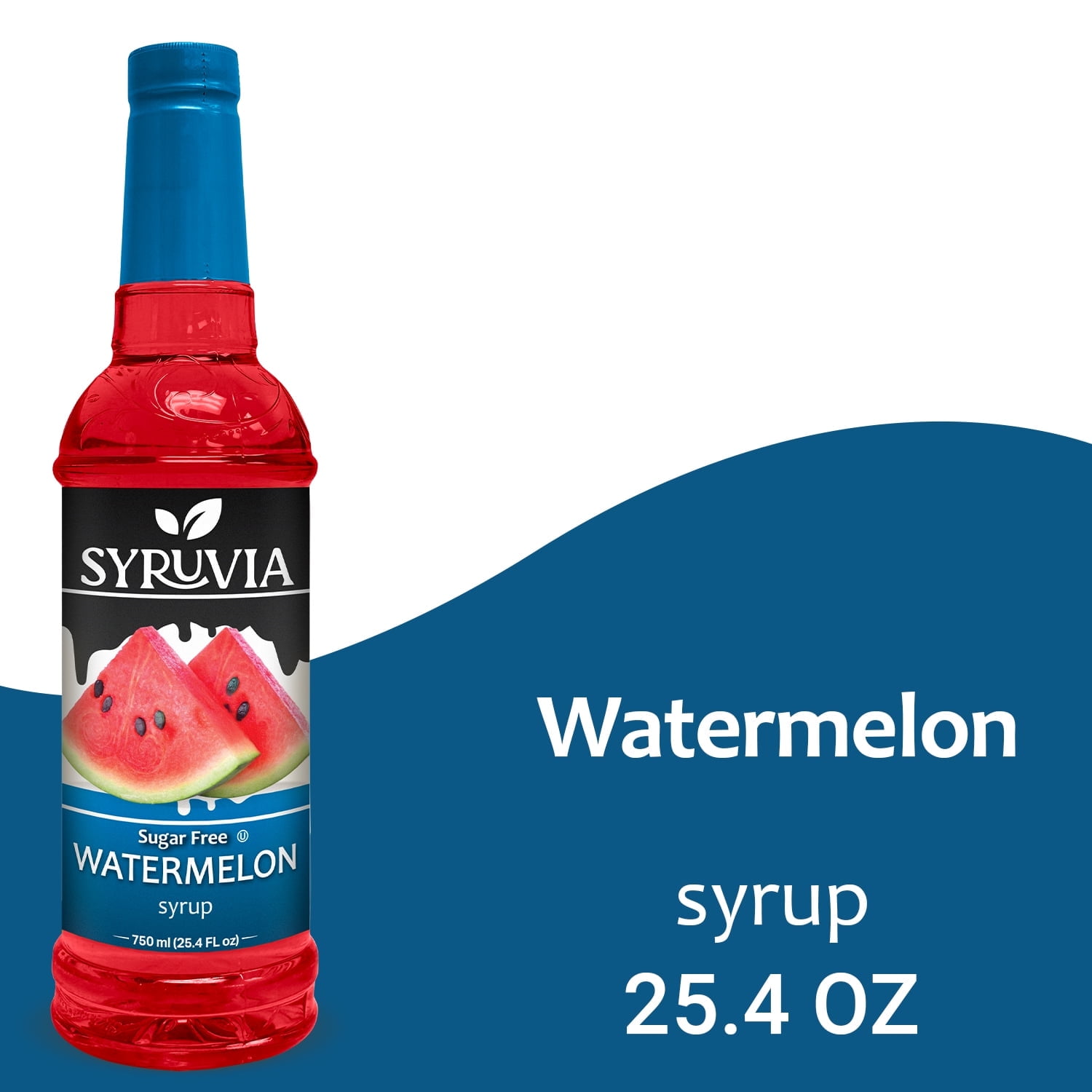 Syruvia Watermelon Sugar Free Coffee Syrup No-Calorie Coffee Sauce for ...