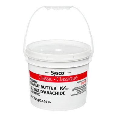 Sysco Classic Creamy Peanut Butter Large Bulk 10KG - 352.74 oz (22.04 ...