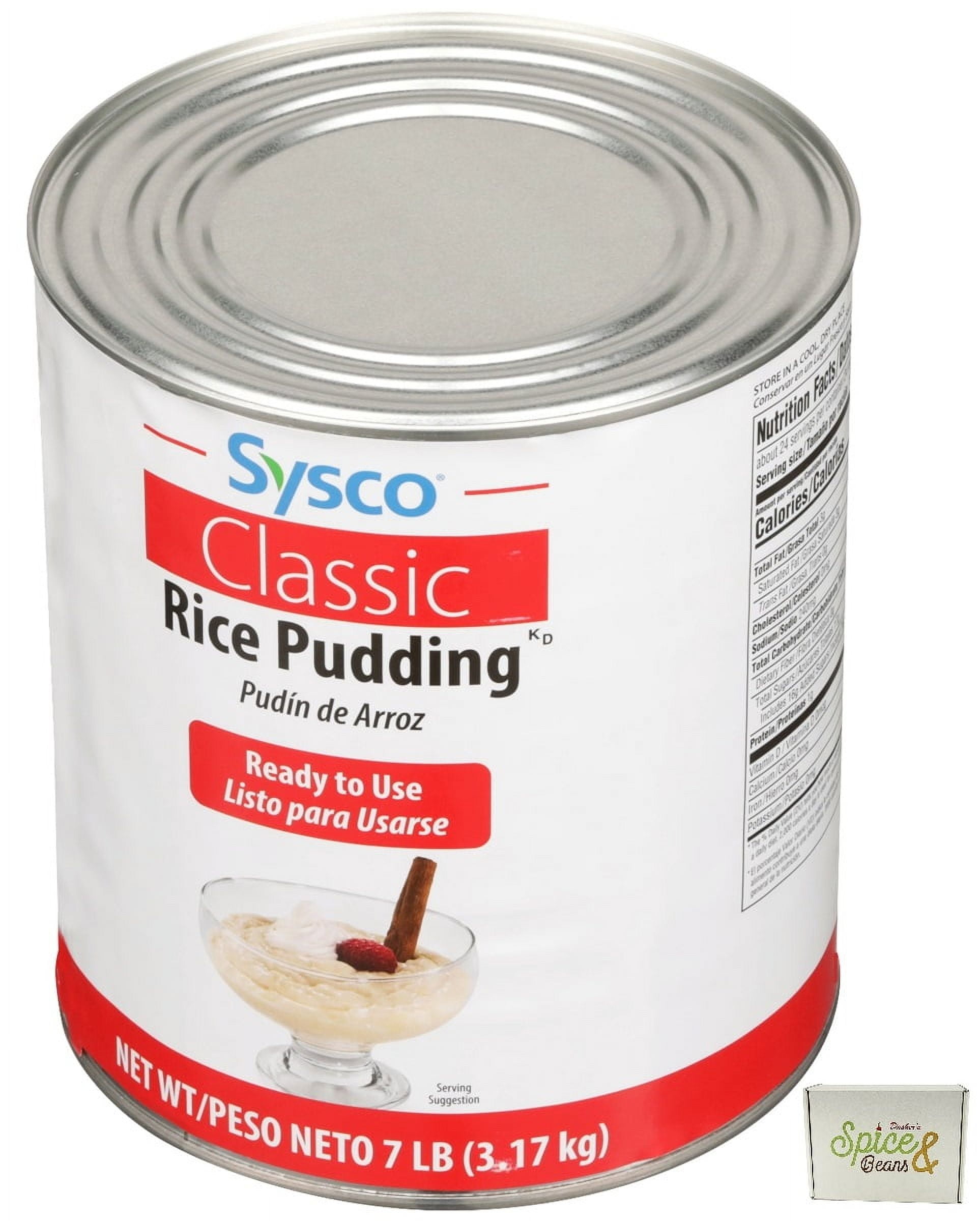 Sysco Classic Rice Pudding | Ready-To-Use | 112oz Can | Kosher ...