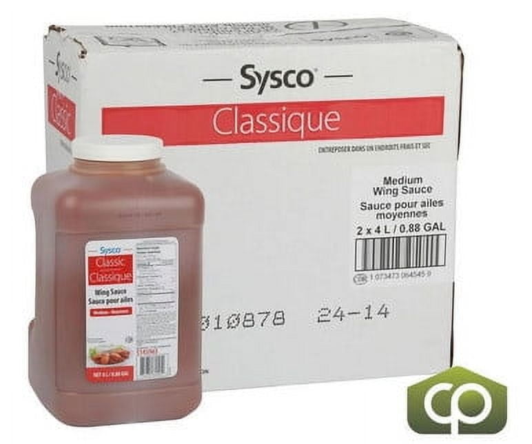 Sysco Classic Medium Wing Sauce, 4L (2/Case) - Walmart.com