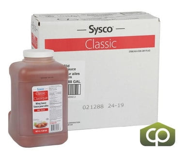 Sysco Classic Mild Wing Sauce - 4L/1.05 Gallon (2/Case) | Perfect for Mildly Spicy Chicken Wings ...