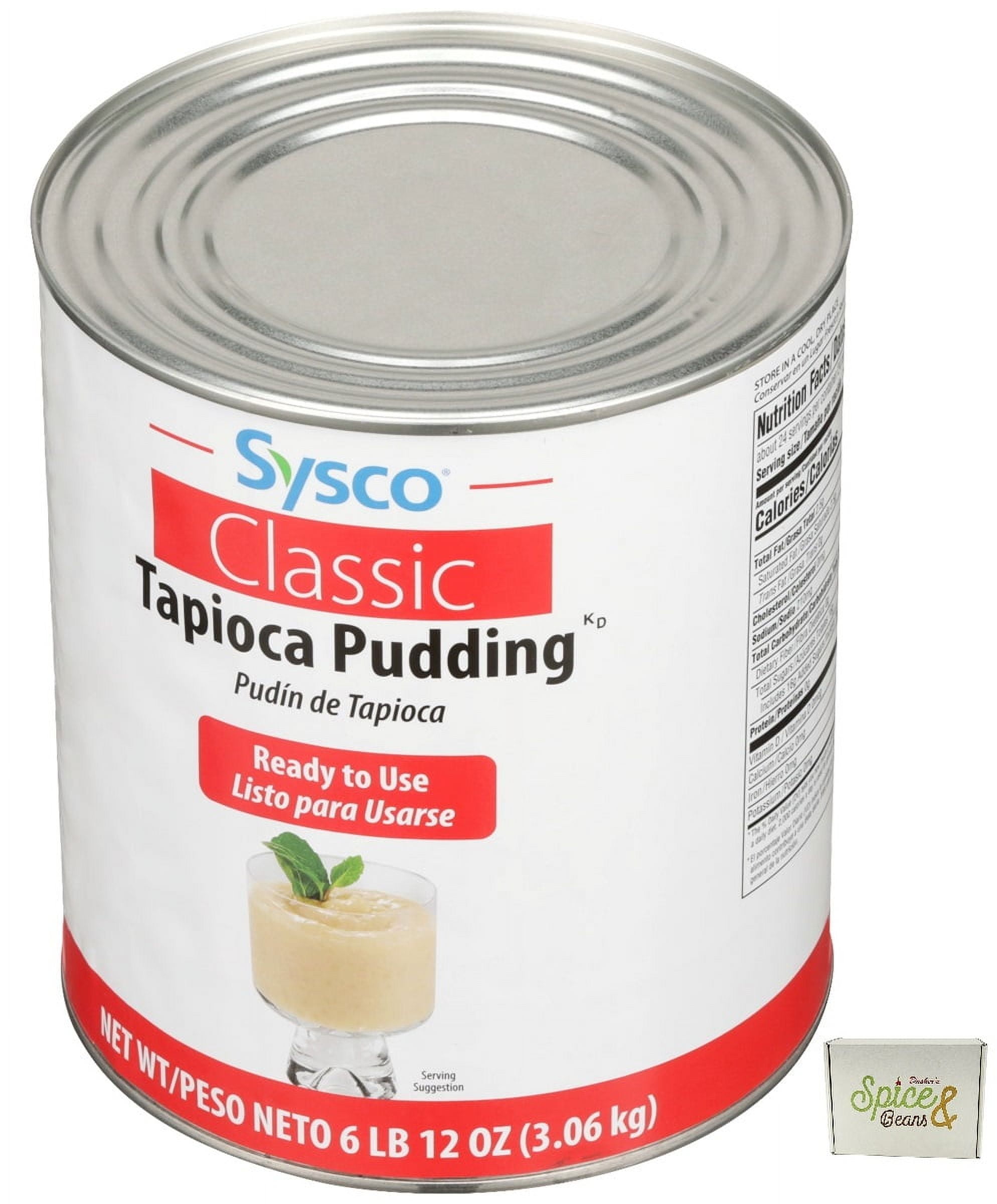 Sysco Classic Tapioca Pudding | Ready-To-Use | 108oz Can | Kosher ...