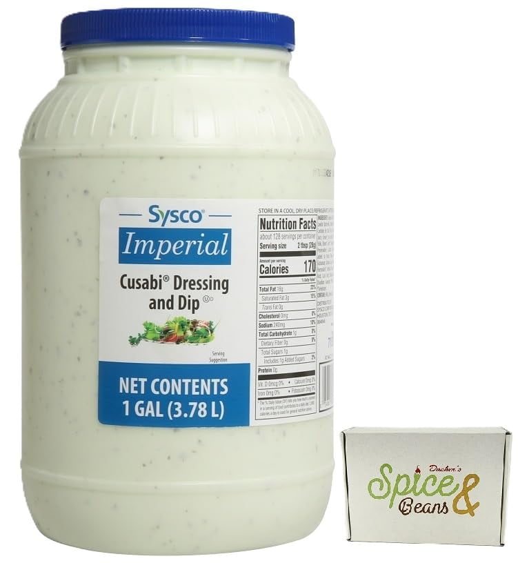 Sysco Imperial "Cusabi" Dressing & Dip | 1 Gallon (3.78L) | Cucumber ...