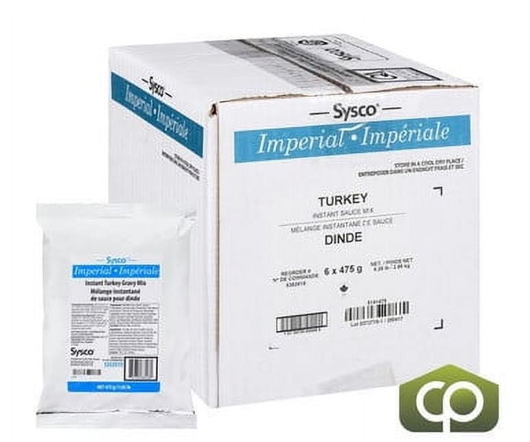 Sysco Imperial Turkey Gravy Mix, Instant, 475g/1.04 lbs Bulk Size (6 ...