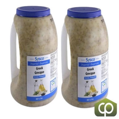 Sysco Imperial Greek Vinaigrette Dressing, Bulk Size, 3.78 L / 1 Gallon ...