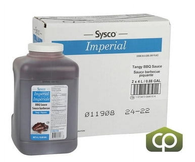 Sysco Imperial BBQ Sauce - Tangy, 4L / 1.05 Gallon Bulk Size (2/Case ...