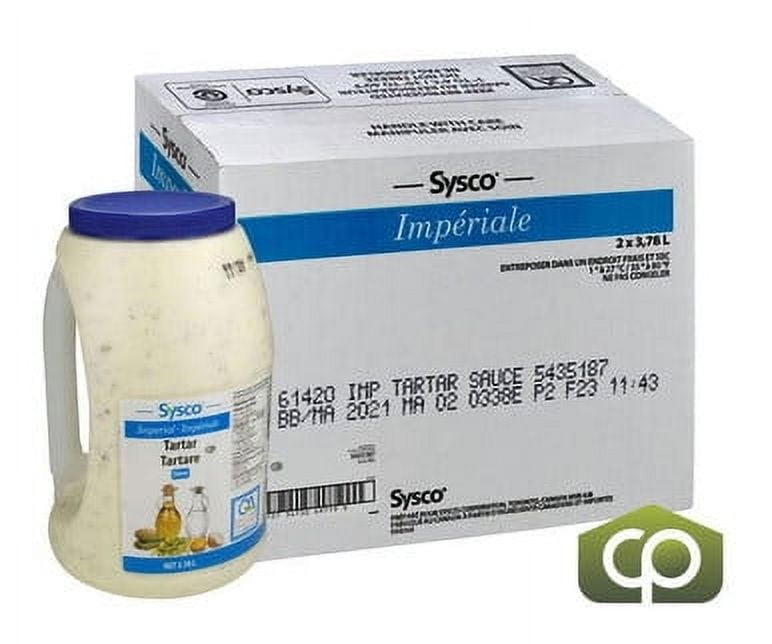 Sysco Imperial Tartar Sauce - 3.78L / 1 Gallon Bulk Size (2/Case) for ...