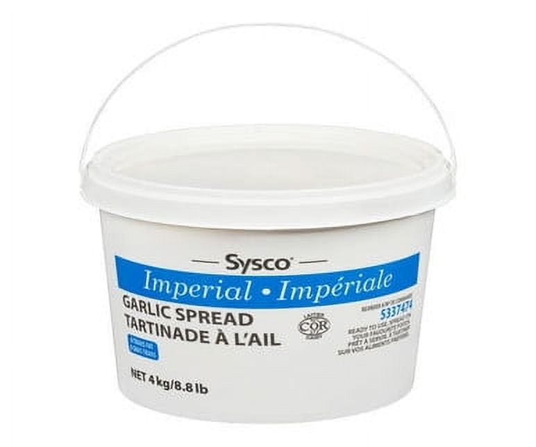 Sysco Imperial Spread Garlic Zero Trans-Fat 4 KG/8.8 LBS - Walmart.com