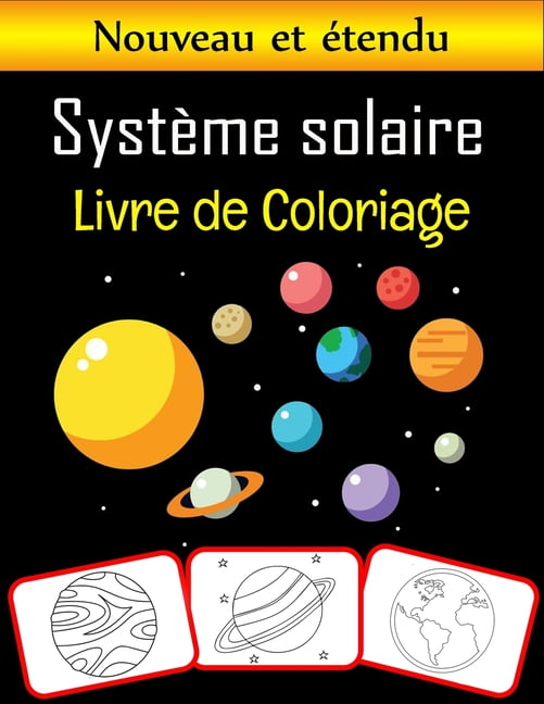 Système solaire Livre de coloriage : Coloriez et apprenez avec plaisir ...