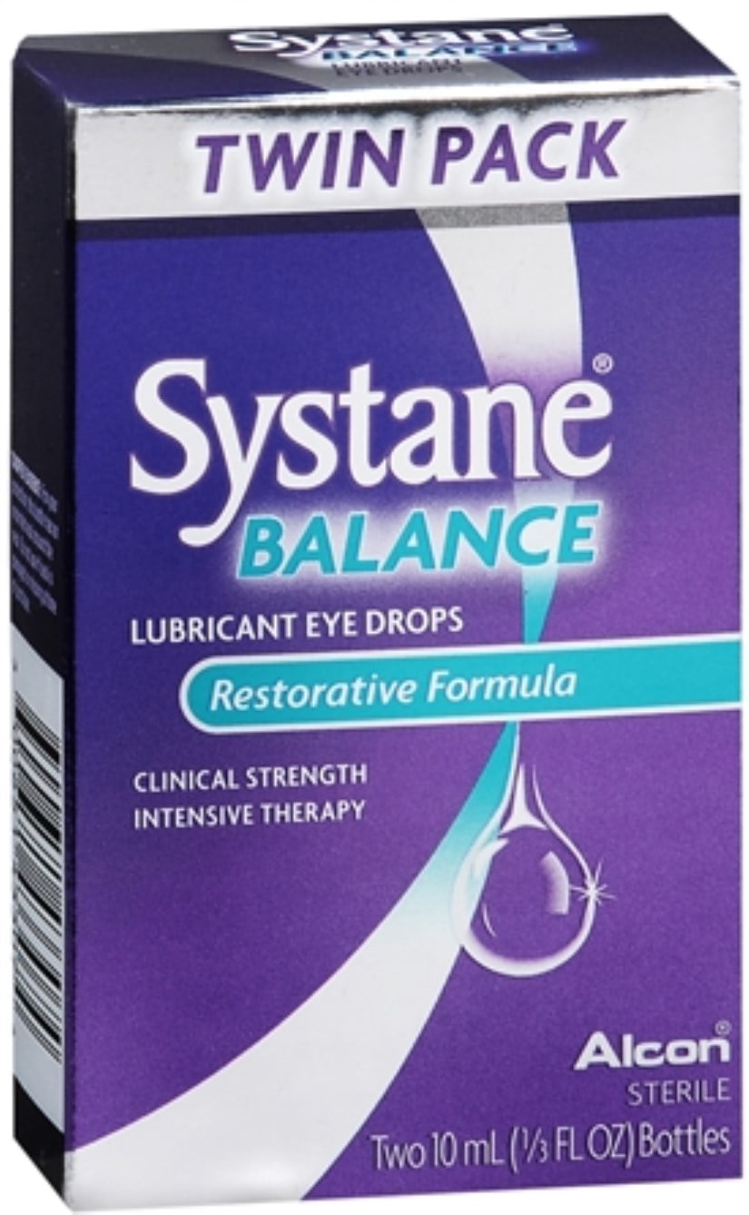 Systane Balance Restorative Formula Lubricant Eye Drops Twin Pack 20 mL ...