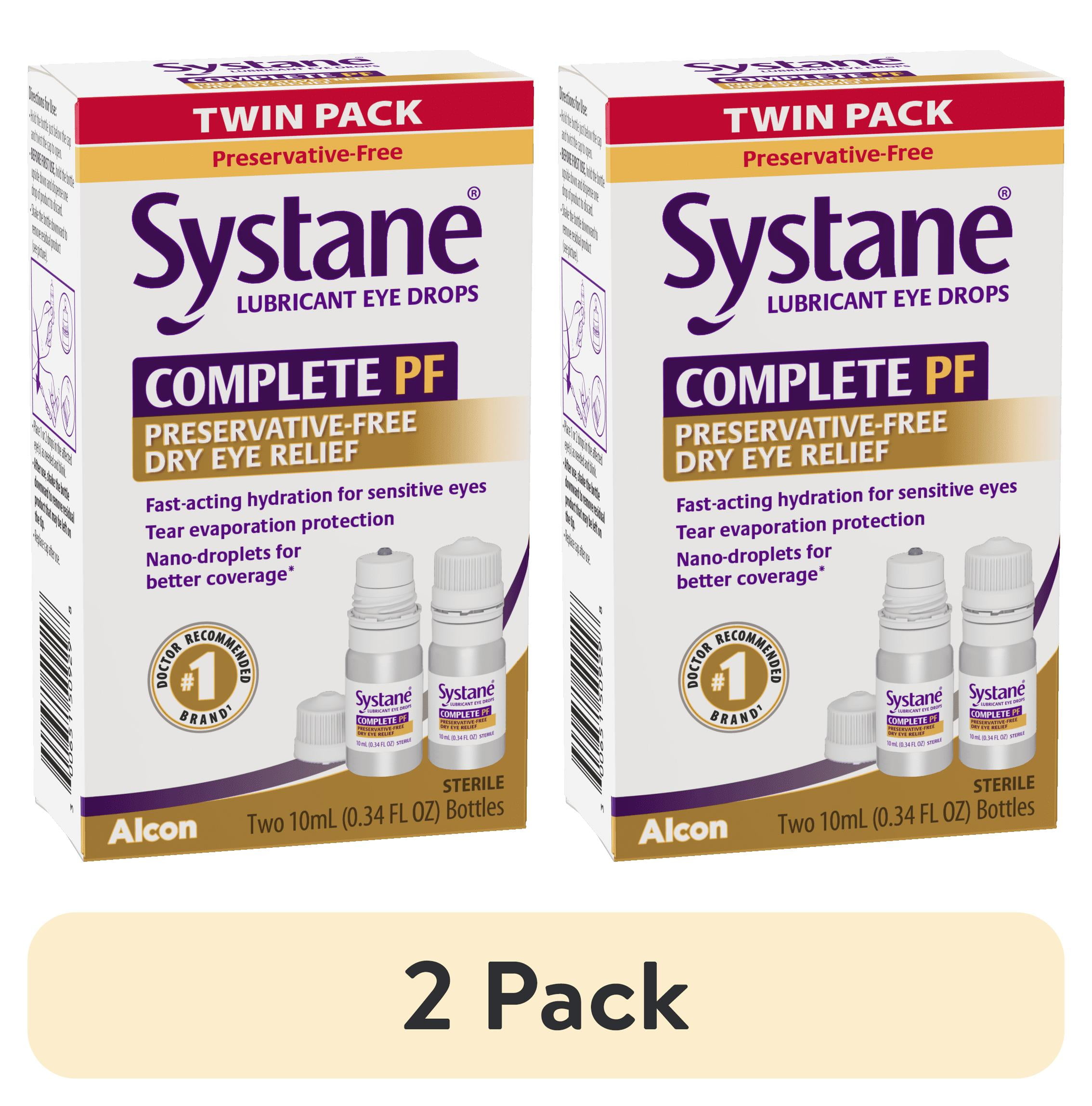 (2 pack) Systane Complete Lubricant Eye Drops 10ml, Twin Pack - Walmart.com