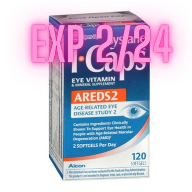 Systane ICaps Eye Vitamin & Mineral Supplement, AREDS 2 Formula, Lutein ...