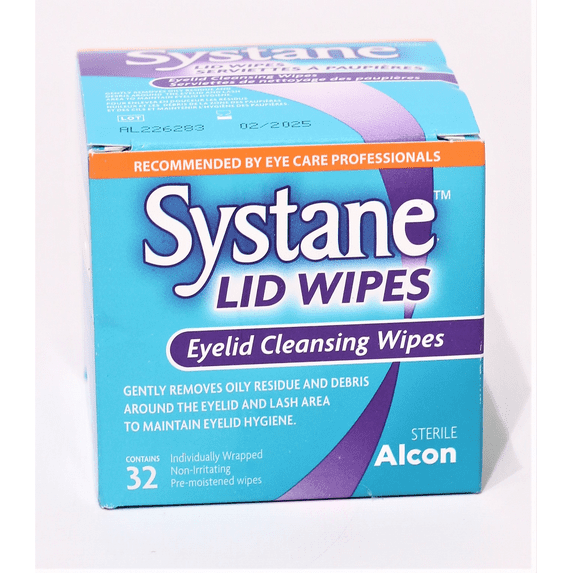 Systane Lid Wipes - Sterile Eyelid Cleansing Wipes, Allergy Eye Care ...