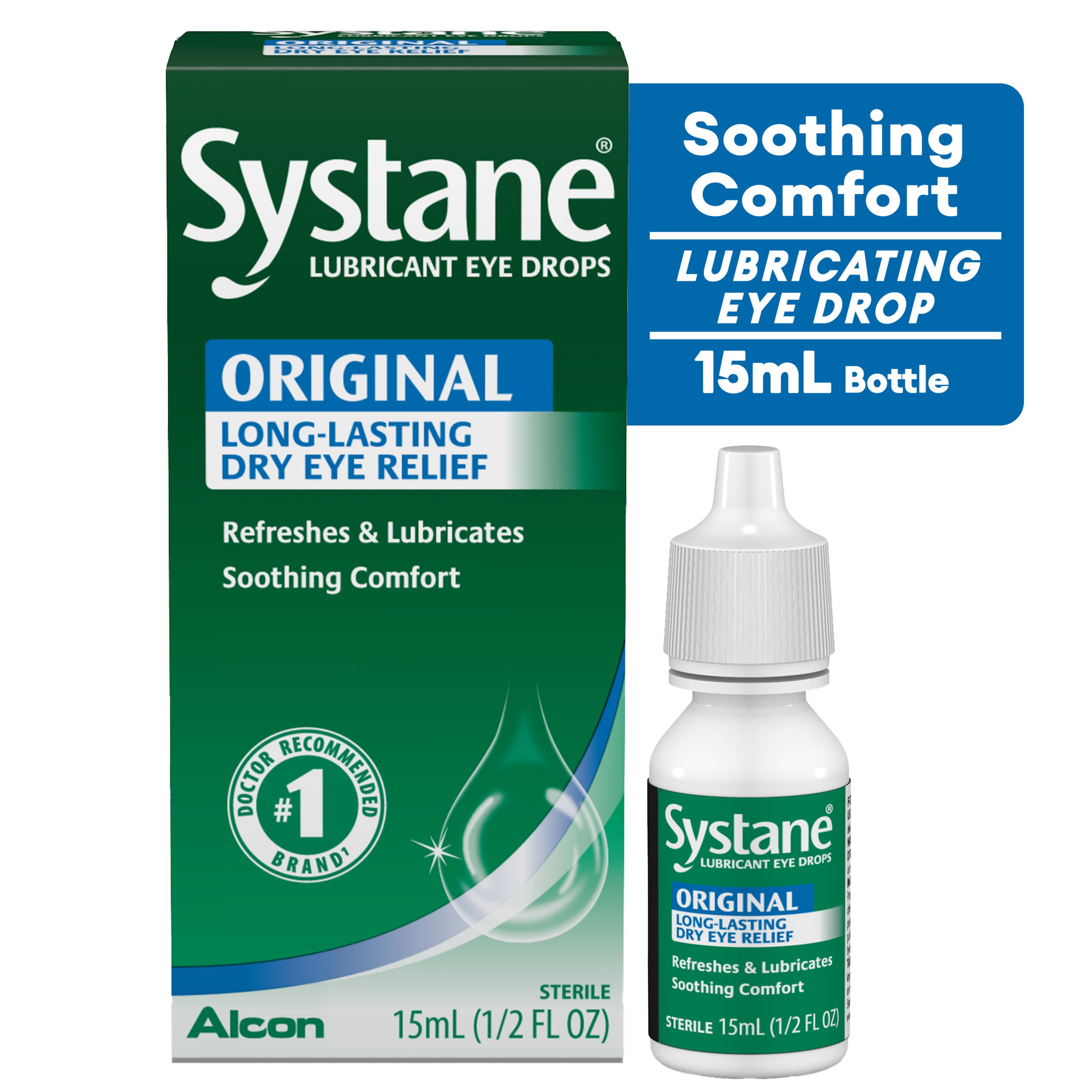 Systane Lubricant Eye Drops for Dry Eyes Symptoms, 15ml HSA/FSA ...