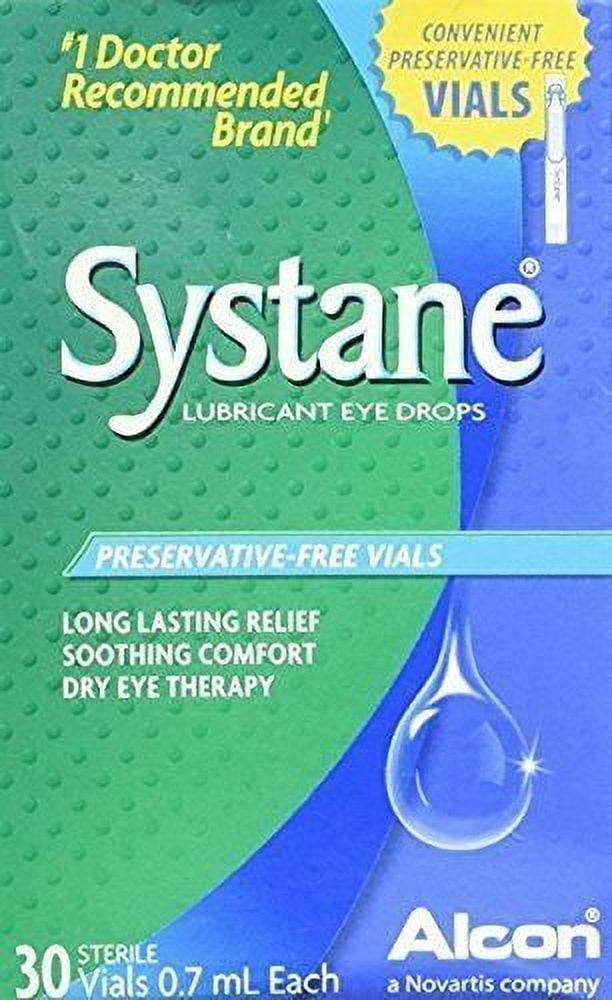 Systane Original PF Lubricant Eye Drops, Preservative-Free Vials, 30 ea ...