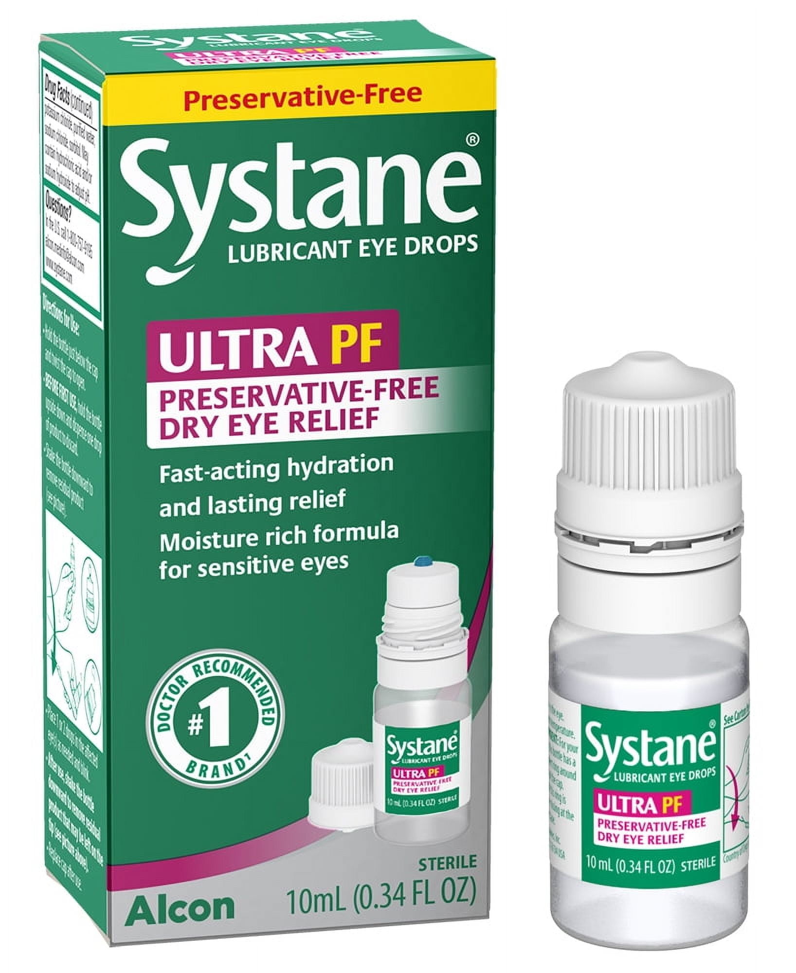 SYSTANE ULTRA Preservative Free Sensitive Eye Drops for Dry Eye Relief ...