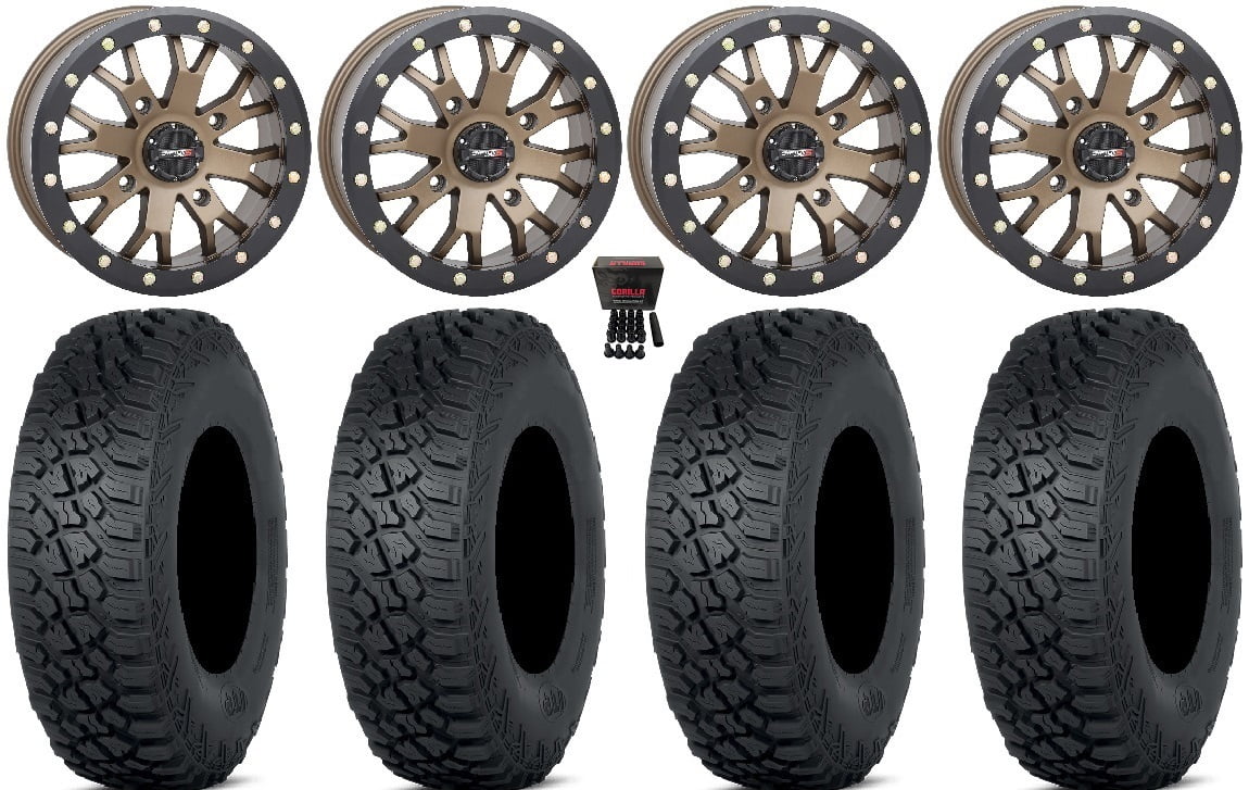 System 3 SB-4 15" Wheels Bronze (6+1/4+3) 30" Tenacity XNR 8ply Tires ...