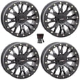 System 3 SB-4 Beadlock 15x10 Wide Wheels Black (5+5) Polaris RZR 1000 ...