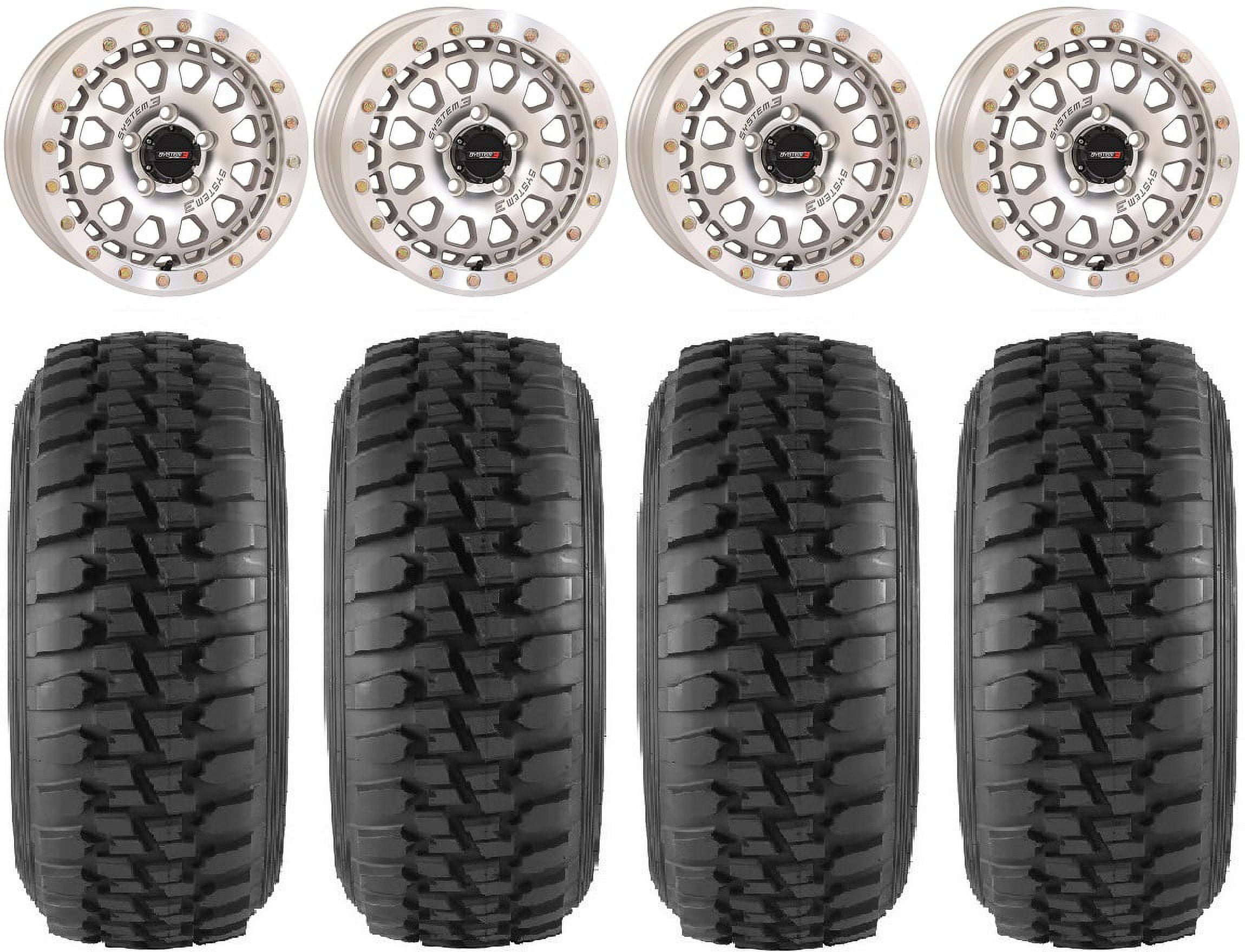 System 3 SB-6 15" Wheels Mh (6+1) 32" Desert Series Tires Polaris RZR ...