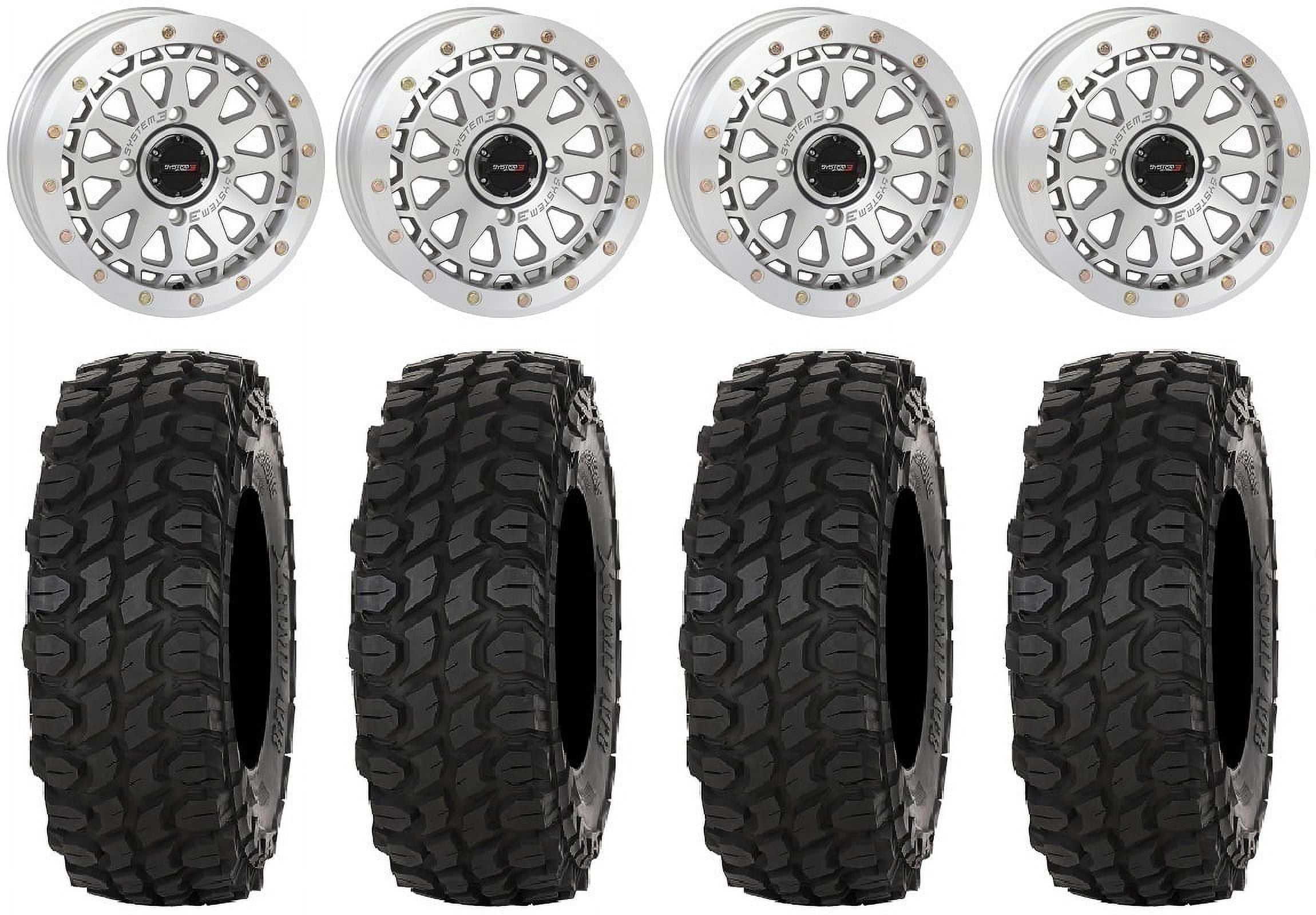 System 3 SB-6 15" Wheels Mh (6+1) 32" XComp ATR Tires Sportsman RZR ...