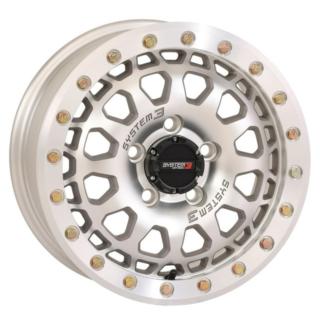 System 3 SB-6 Beadlock 15x7 ATV/UTV Wheel - Machined (5x4.5) 6+1 [15S3 ...