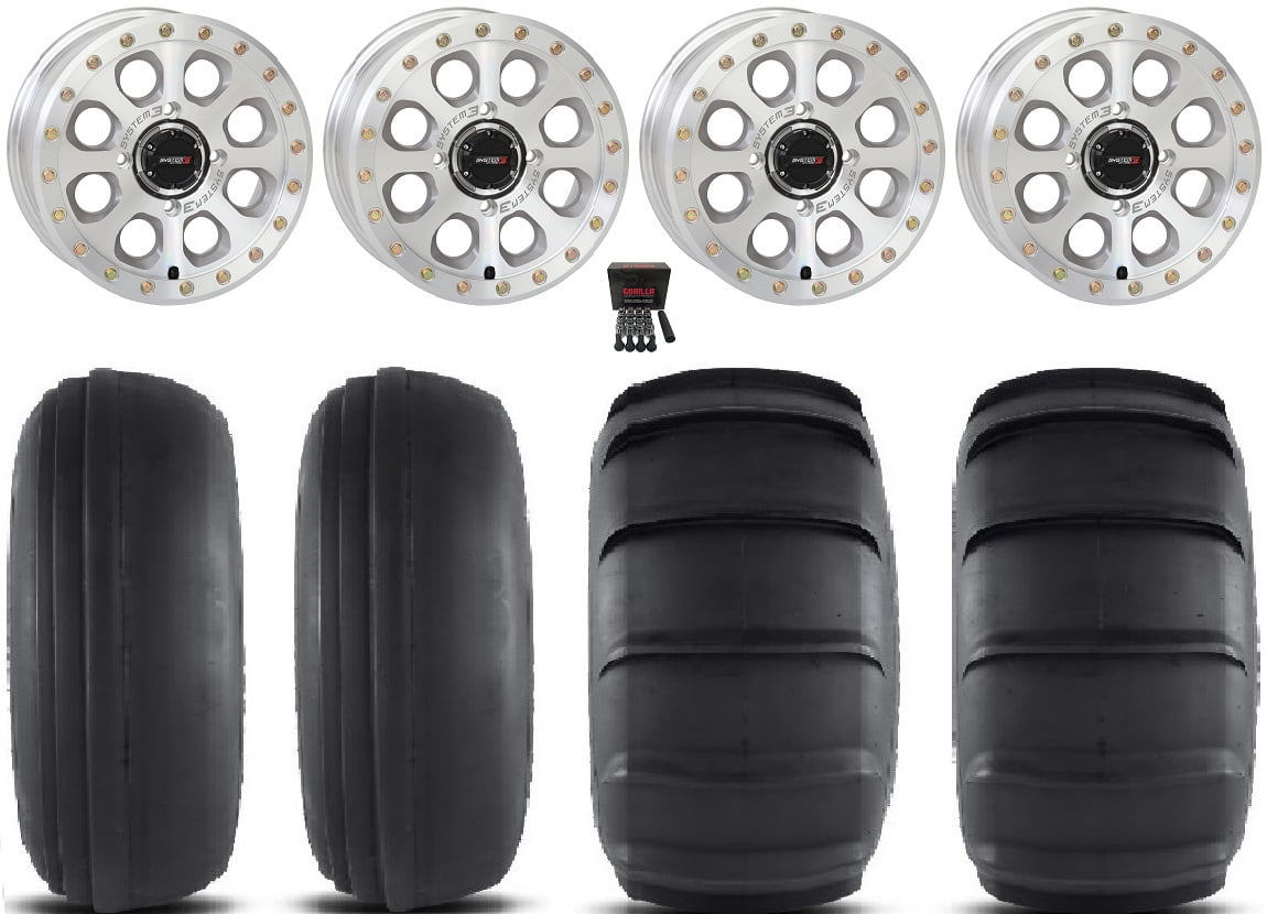 System 3 SB-7 15" Wheels Machined 32" Sand Slinger Tires Can-Am ...