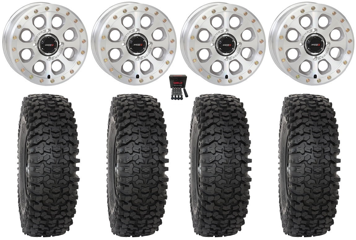 System 3 SB-7 15" Wheels Machined (6+1) 33" RC500 Tires Can-Am ...