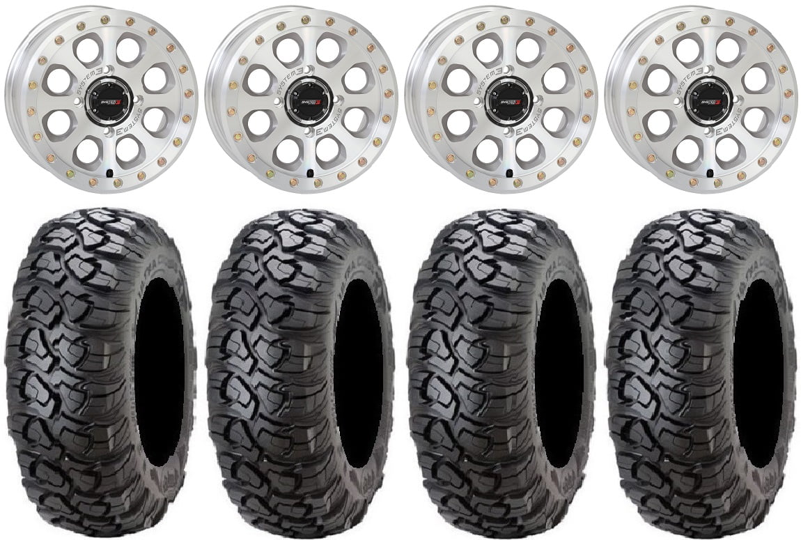 System 3 SB-7 15" Wheels Mh (6+1) 32" Ultracross Tires Can-Am Commander ...