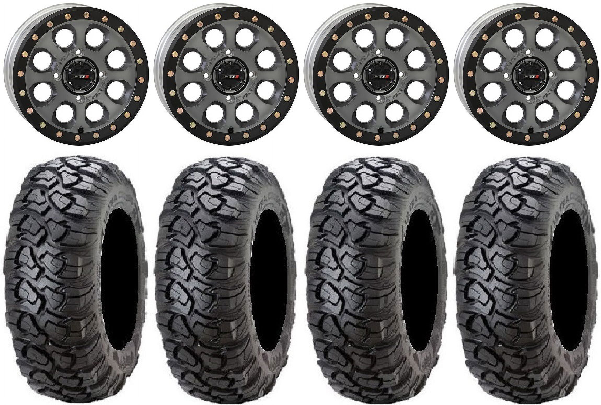 System 3 SB-7 15" Wheels Ti 6+1 32" Ultracross Tires Polaris RZR Turbo ...