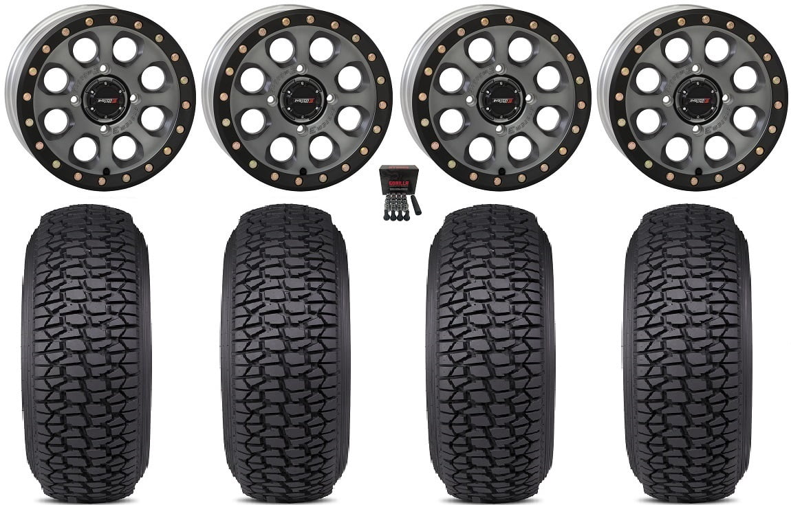 System 3 SB-7 15" Wheels Ti (6+1) 35" Regulator 2 Tires Sportsman RZR ...