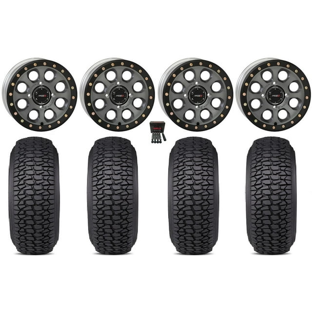 System 3 SB-7 15" Wheels Ti (6+1) 35" Regulator 2 Tires Sportsman RZR ...